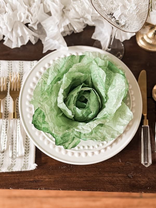 Decorative Cabbage With Coffee Filters — DIY Instructions
